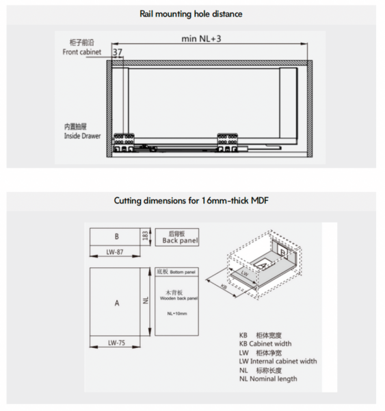 Ultbox Glass Thin Inner Drawer with Low Glass Panel | Maxave