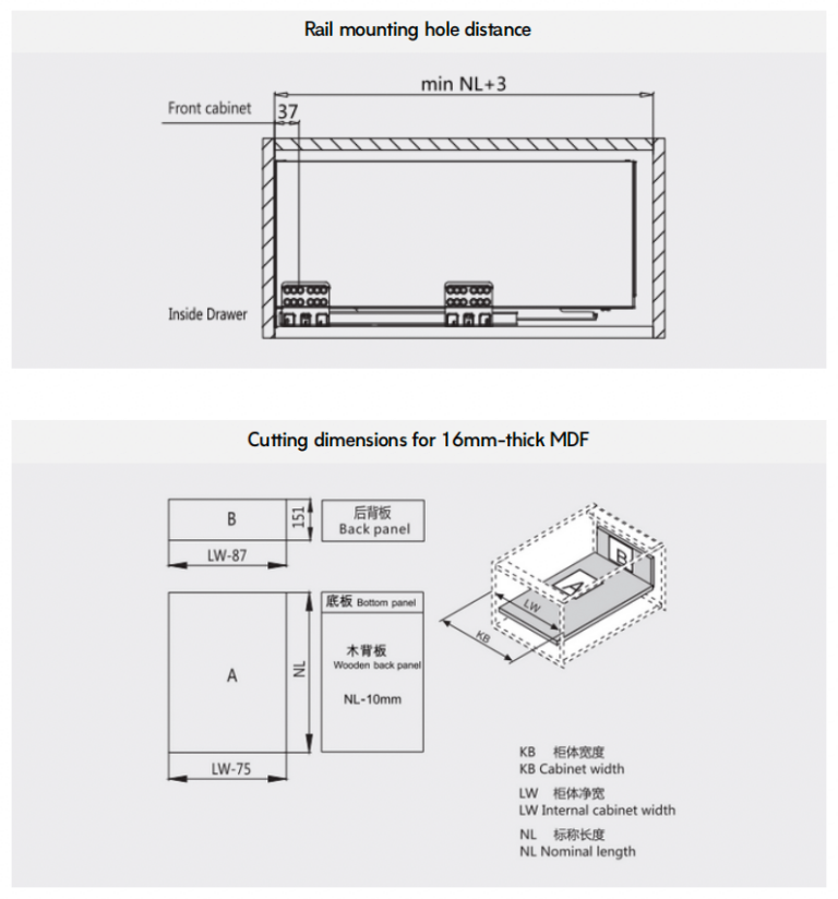 Ultbox Thin Drawer with Low Glass Panel | Maxave