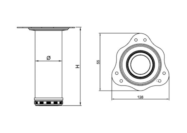 Metal Round Table Legs | Maxave
